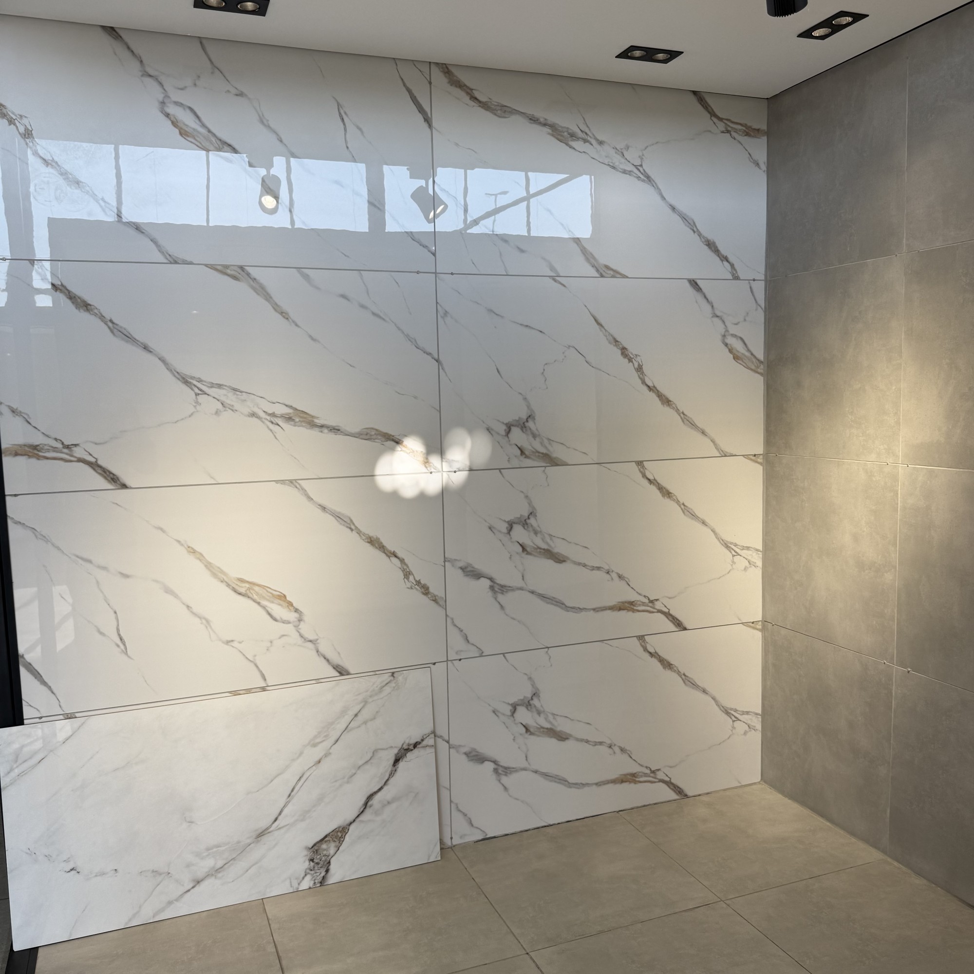 1200x600 Carrara Gold Polished Porcelain Tile